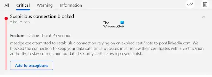 LinkedIn で問題が発生したエラーを修正: こんにちは